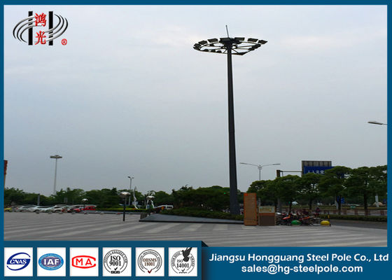 H20m Conical Tubular Flood outdoor lighting posts with Hot Dip ...